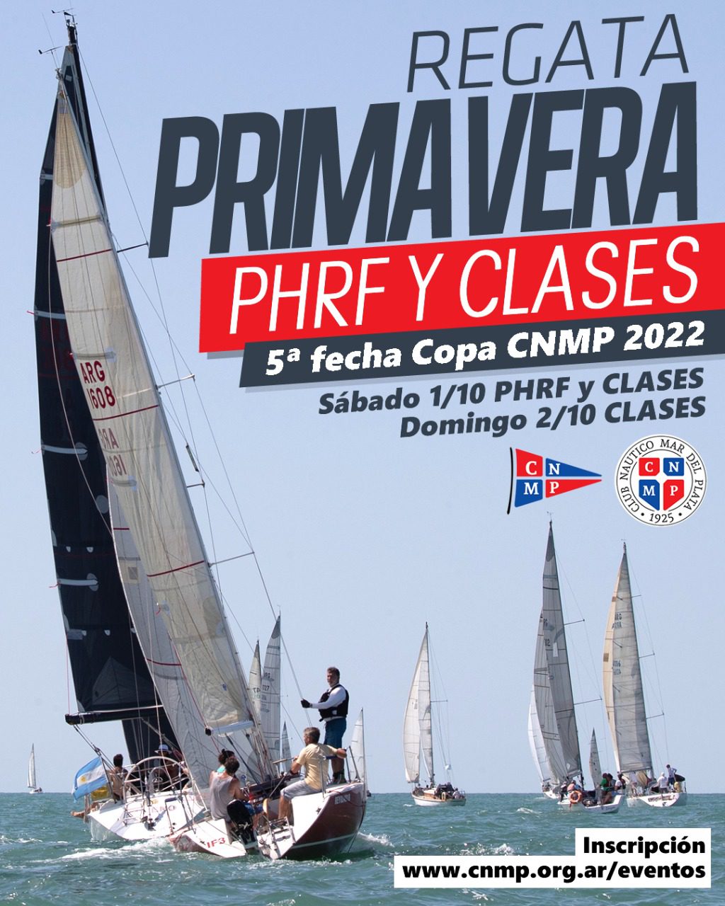 Regata PRIMAVERA - PHRF y CLASES - Club Nautico Mar del Plata